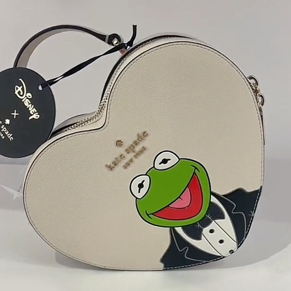 kate spade | Bags | Kate Spade X Disney Kermit The Frog Heart Crossbody ...